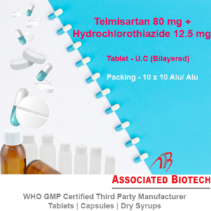 Telmisartan 80 mg + Hydrochlorothiazide 12.5 mg - Associated Biotech