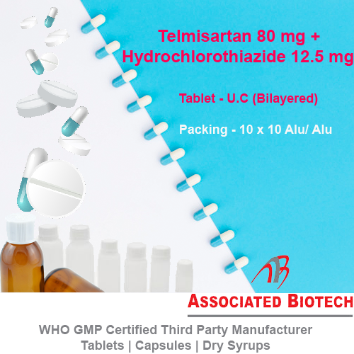 Telmisartan 80 mg + Hydrochlorothiazide 12.5 mg - Associated Biotech